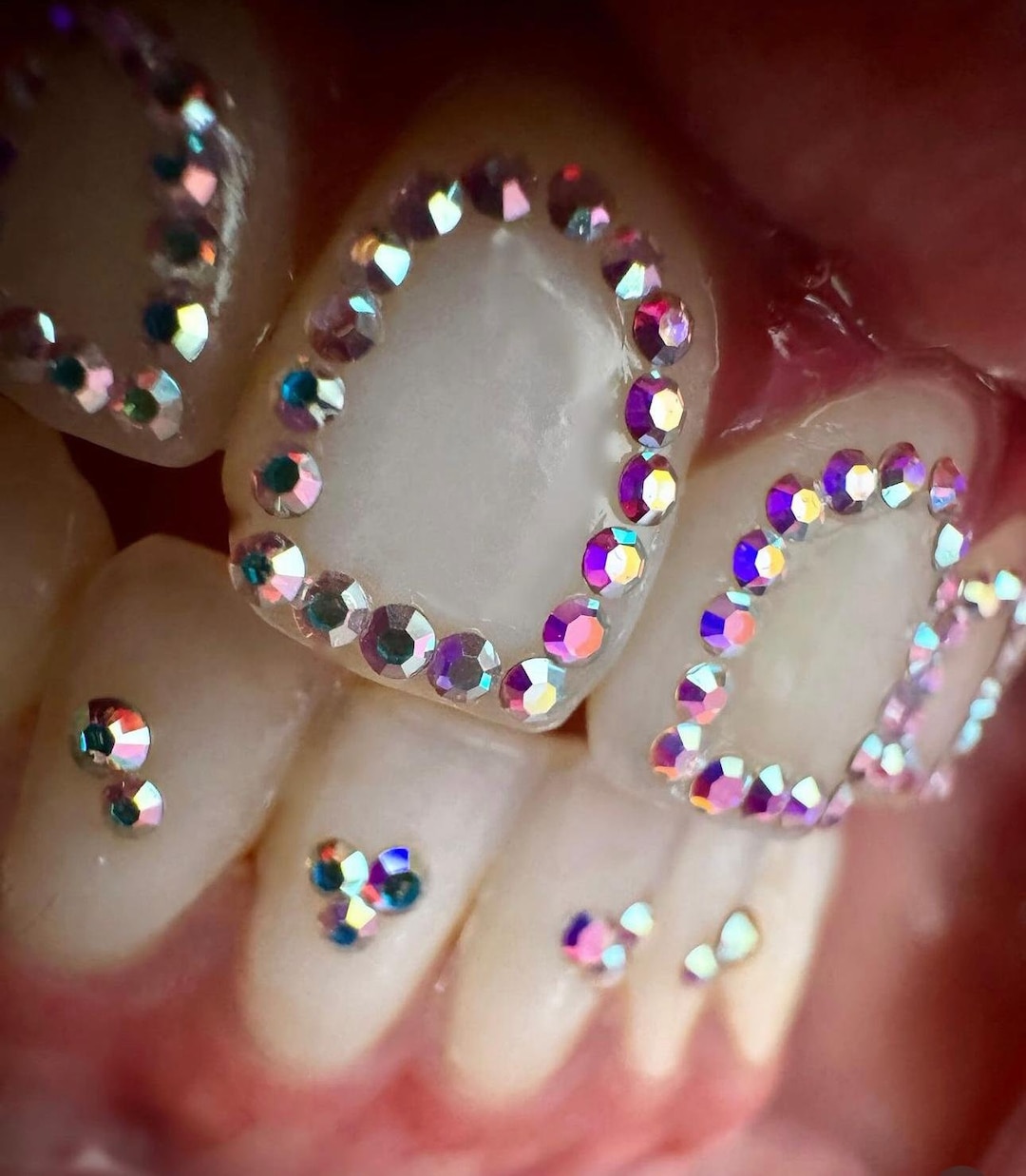 100pcs MIX Tooth Gem Swarovski® Abcrystal Ss3, Ss4,ss6, Ss8 LEAD FREE ...