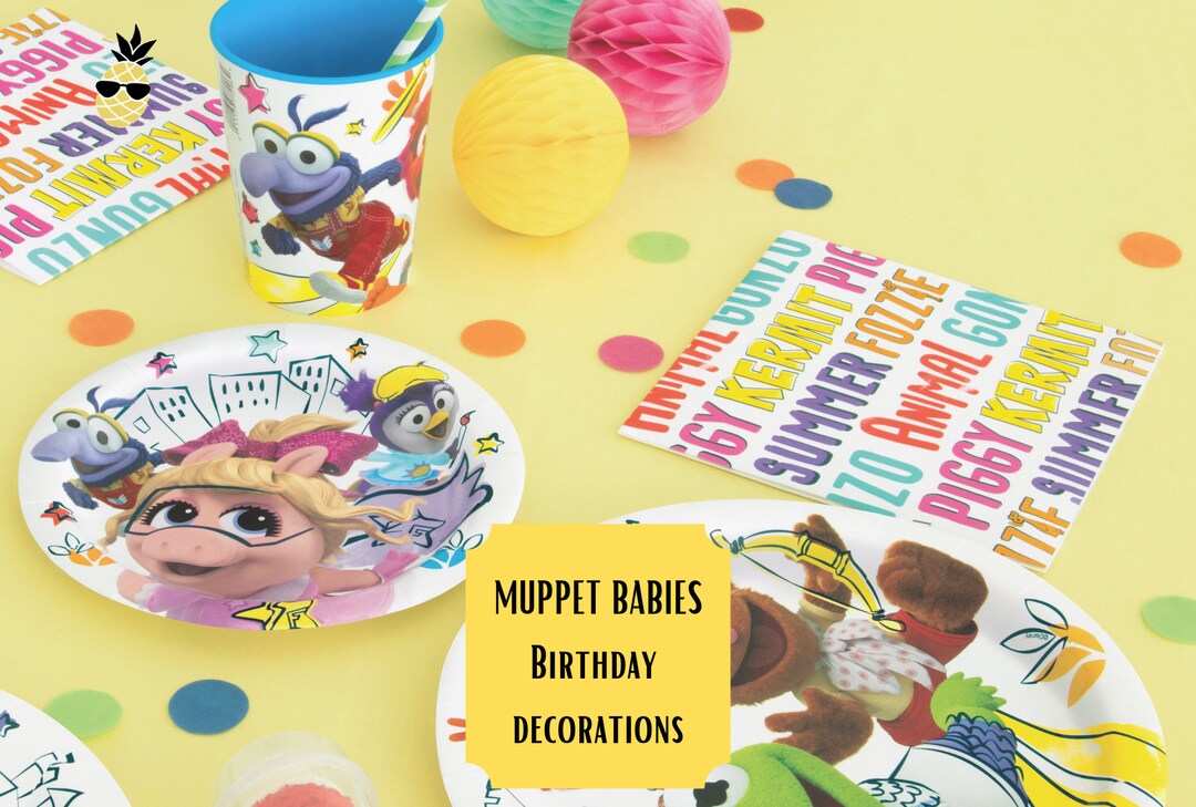 Muppet Babies Party Decorations Muppet Plates Muppet Theme - Etsy