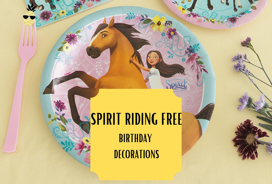 Spirit Riding Free Party Decorations Plates Napkins Tattoos Favor Bags ...