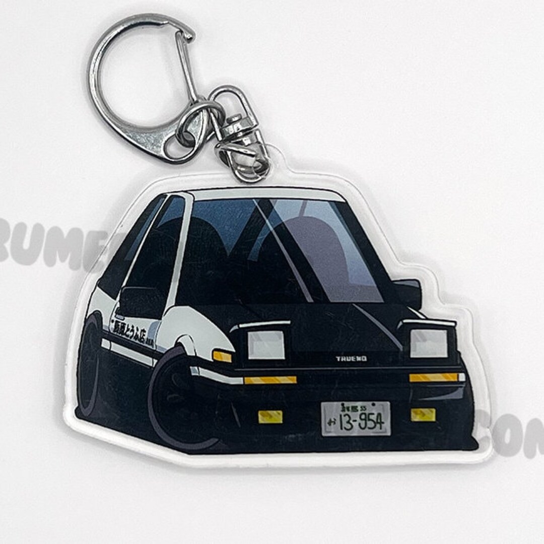 Initial D AE86 Trueno With Carbon Hood Keychain - Etsy