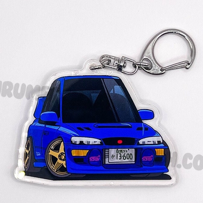 Initial D Impreza WRX GC8 Keychain - Etsy