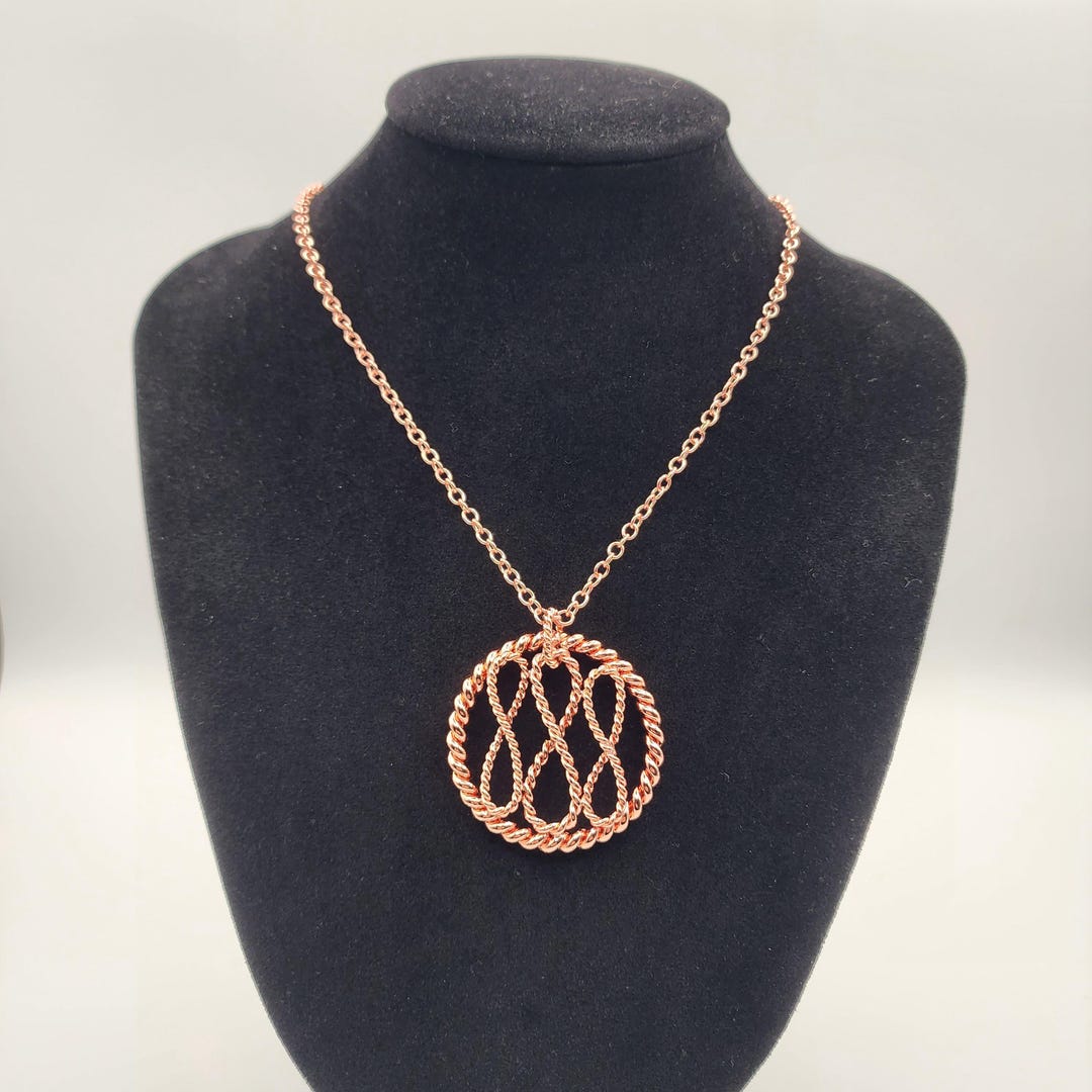 Copper Tensor Ring Necklace – Infinity Pendant, Sacred Geometry - Etsy