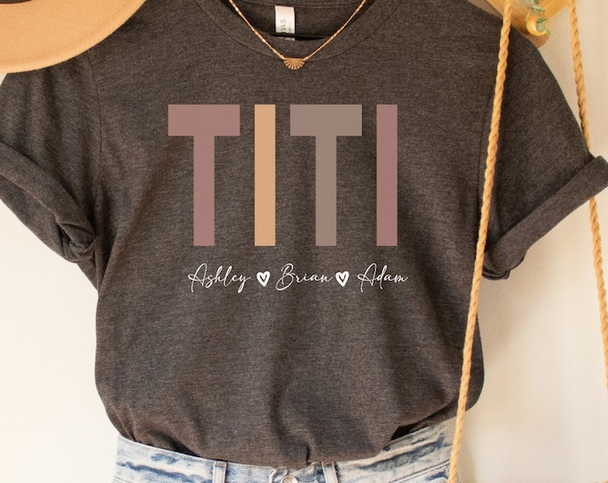 Titi Definition Shirt, Best Auntie Shirt, Gift for Aunts, Titi's Bestie ...