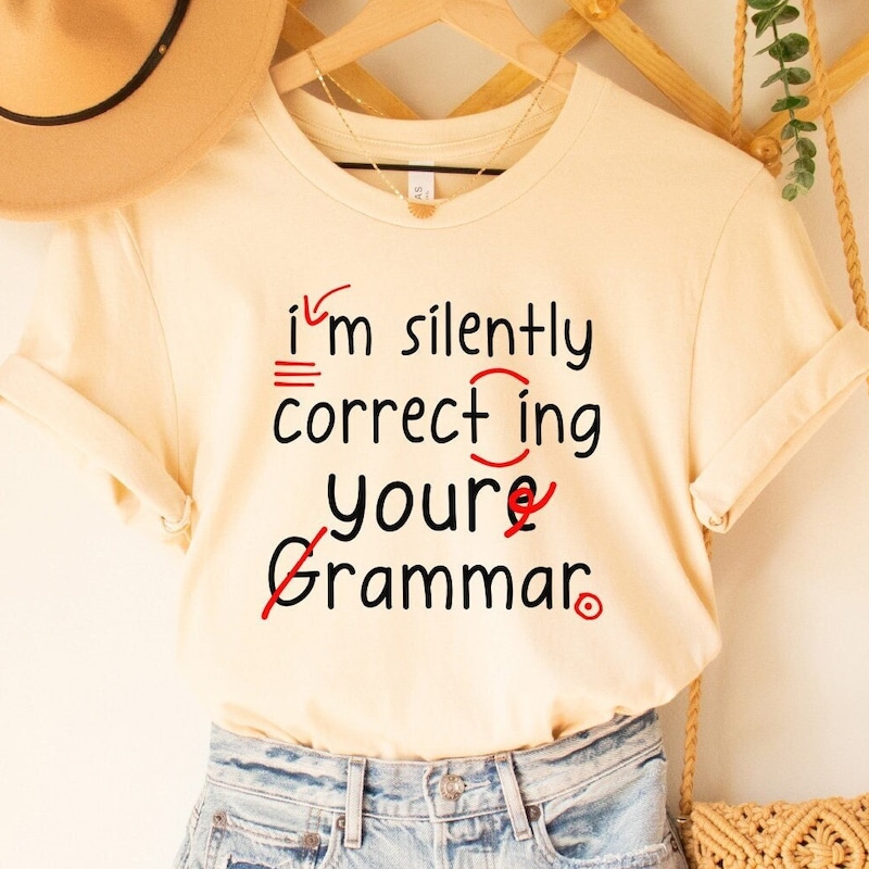Funny Grammar Shirt - Etsy