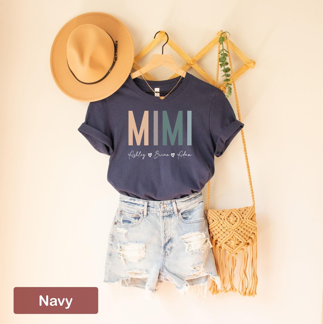 Personalized Mimi Shirt, Kids Names, Mother's Day Gift - Etsy