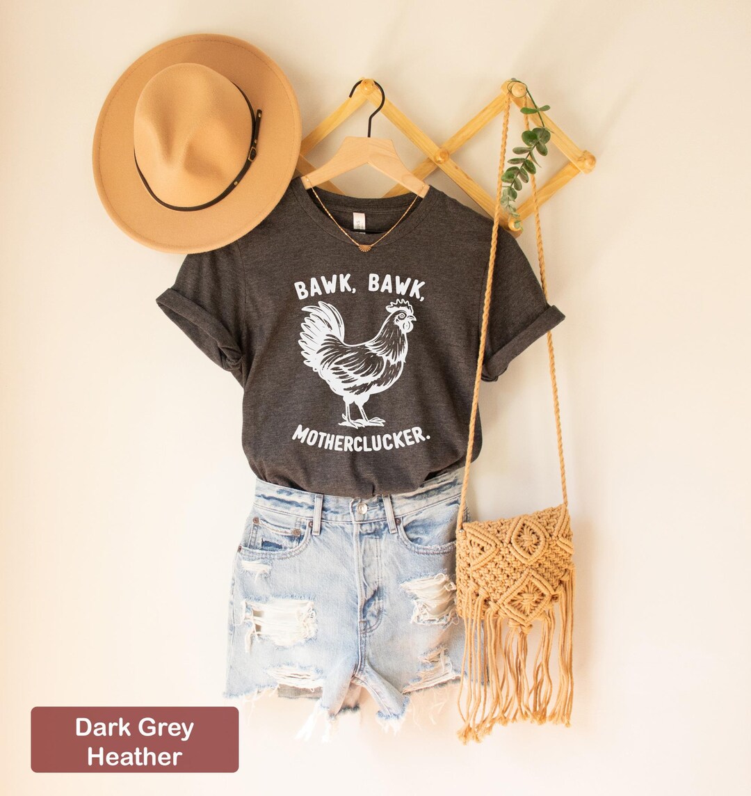 Bawk Bawk Mother Clucker Funny T-shirt,chicken Mom Shirt ,funny Chicken Mom Shirt, Funny Bawk ...