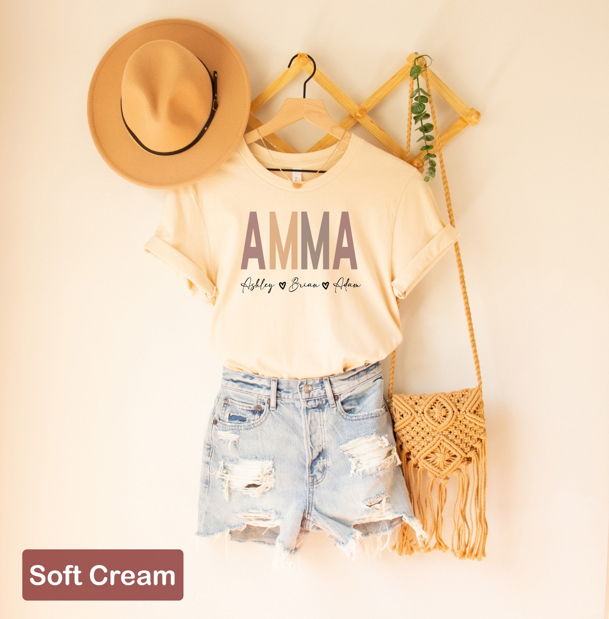 Custom Amma Shirt, Custom Icelandic Grandma Shirt, Minimalist Grandma ...