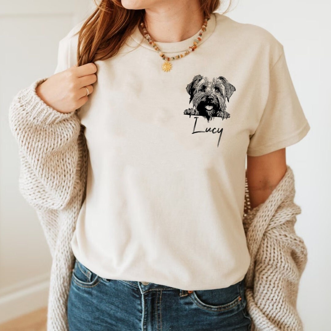 Custom Puli Face Shirt, Gift for Puli Mom ,personalized Dog Name Hoodie ...