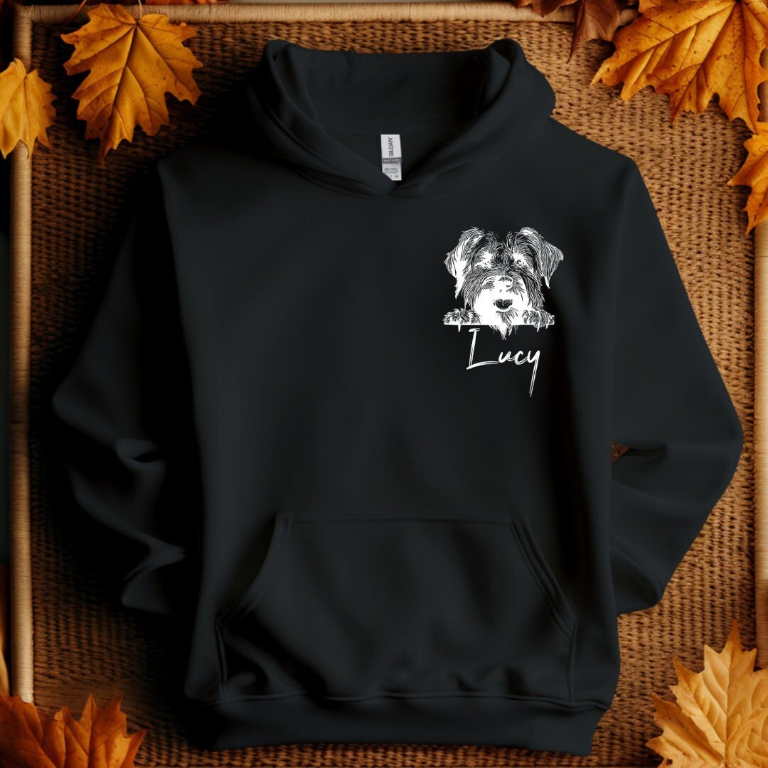 Custom Puli Face Sweatshirt, Gift for Puli Mom ,personalized Dog Name ...