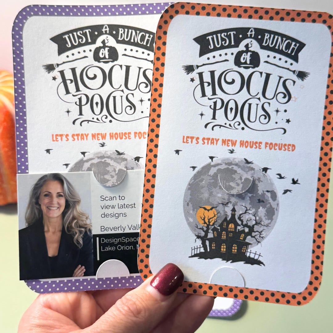 Hocus Pocus Halloween Realtor Gift Card Tags: Set of 12 - Etsy