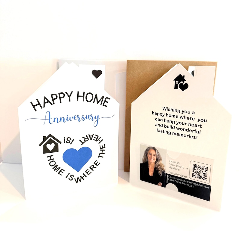 Assorted Happy Home Anniversary Cards – 12 Pack With Envelopes – House ...