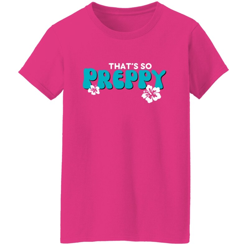 Preppy Tee Shirt With a Palm Puff Vibe. Tween and Teens Love Preppy ...