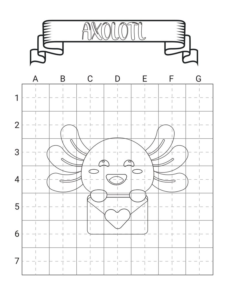 Axolotl Coloring & Learn to Draw Book for Kids and Teens. Over 50 ...