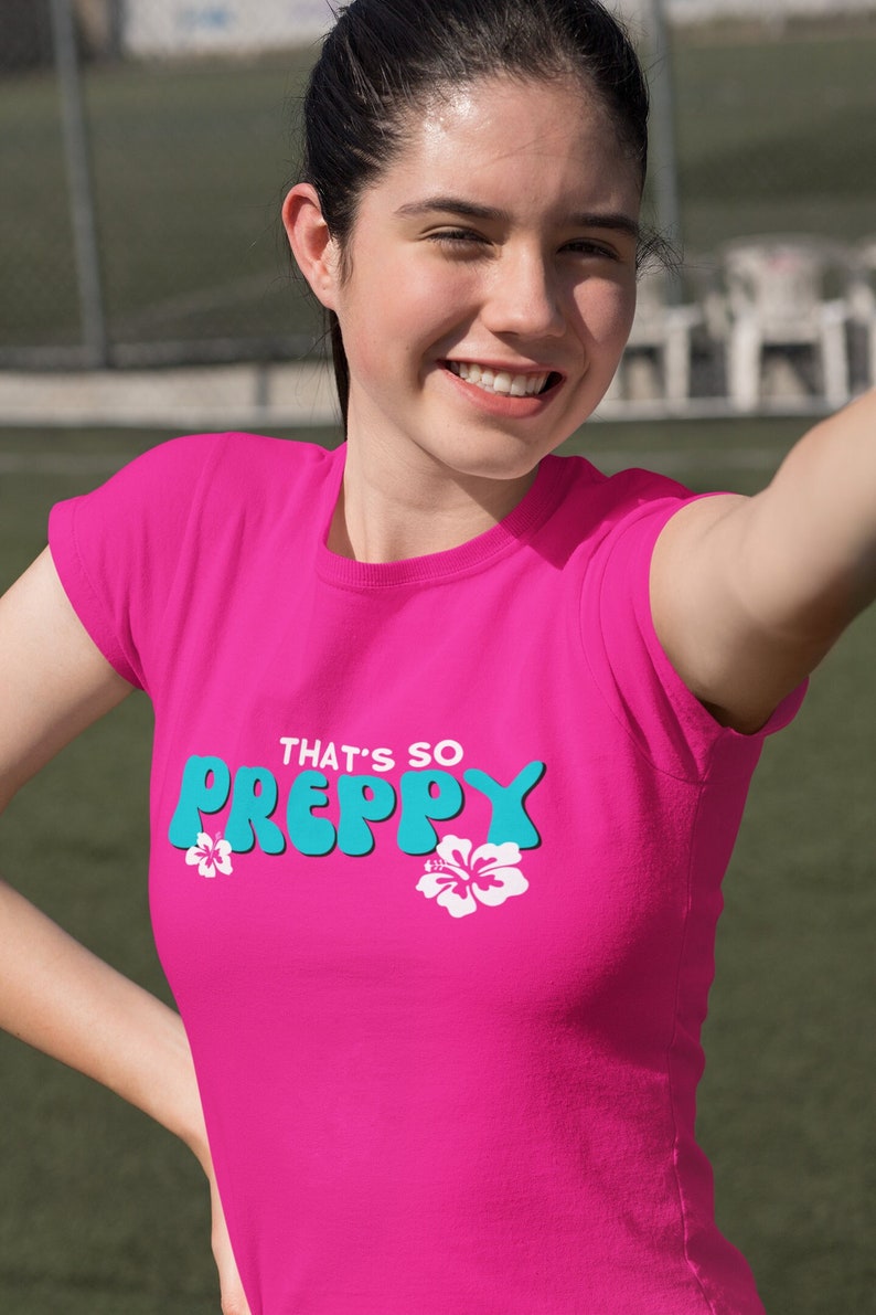 Preppy Tee Shirt With a Palm Puff Vibe. Tween and Teens Love Preppy ...