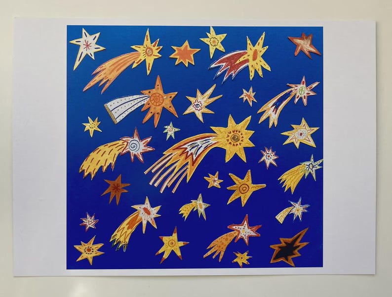 Wish Upon a Shooting Star Print A4 Print - Etsy