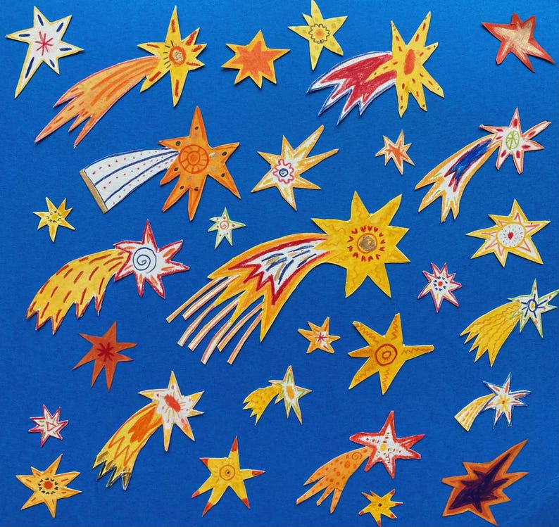 Wish Upon a Shooting Star Print A4 Print - Etsy
