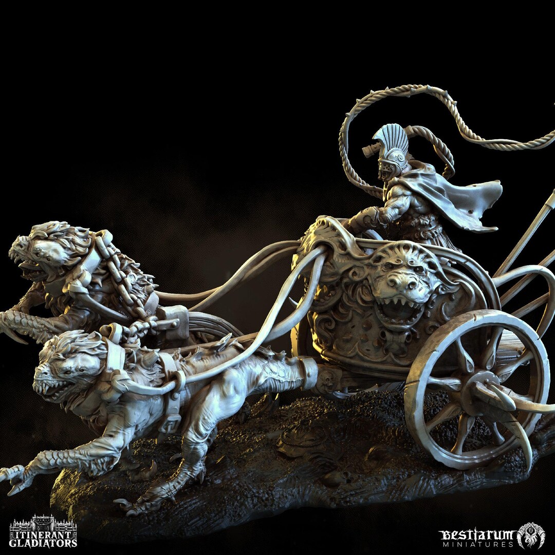 Essedarii Chariot | Itinerant Gladiators | Bestiarum | Miniatures | D&D ...