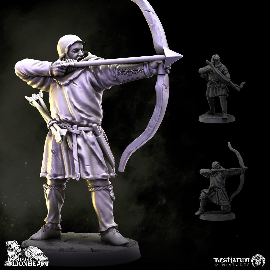 Militia Archers | House Lionheart | Bestiarum | Miniatures D&D ...