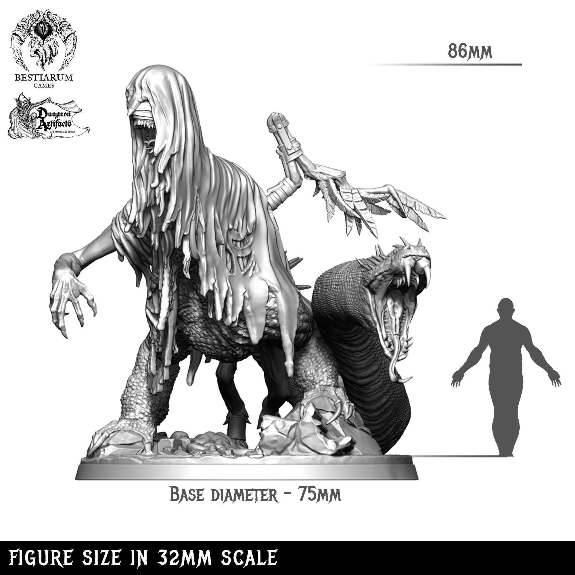 Nightmare Chimera Tower of Madness Bestiarum Miniatures D&D Wargaming ...