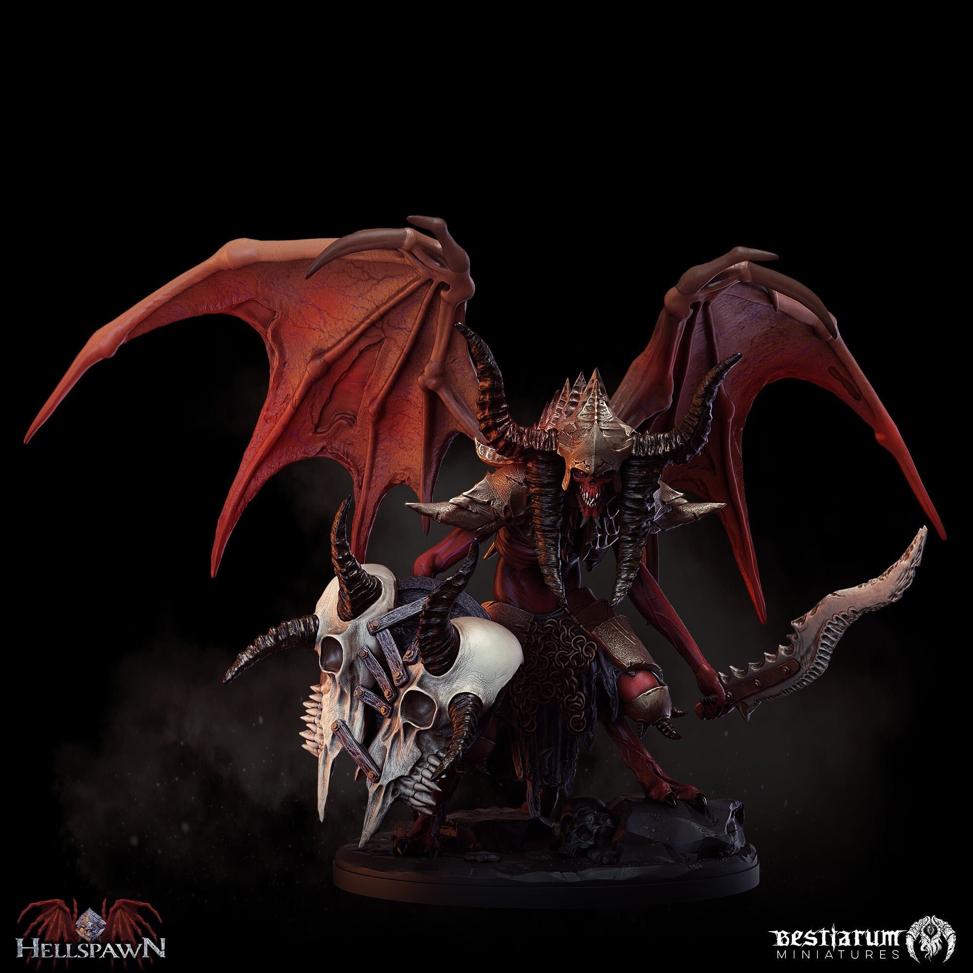 Hellfiend Ascendant Hellspawn Bestiarum Miniatures D&D Wargaming Dnd - Etsy