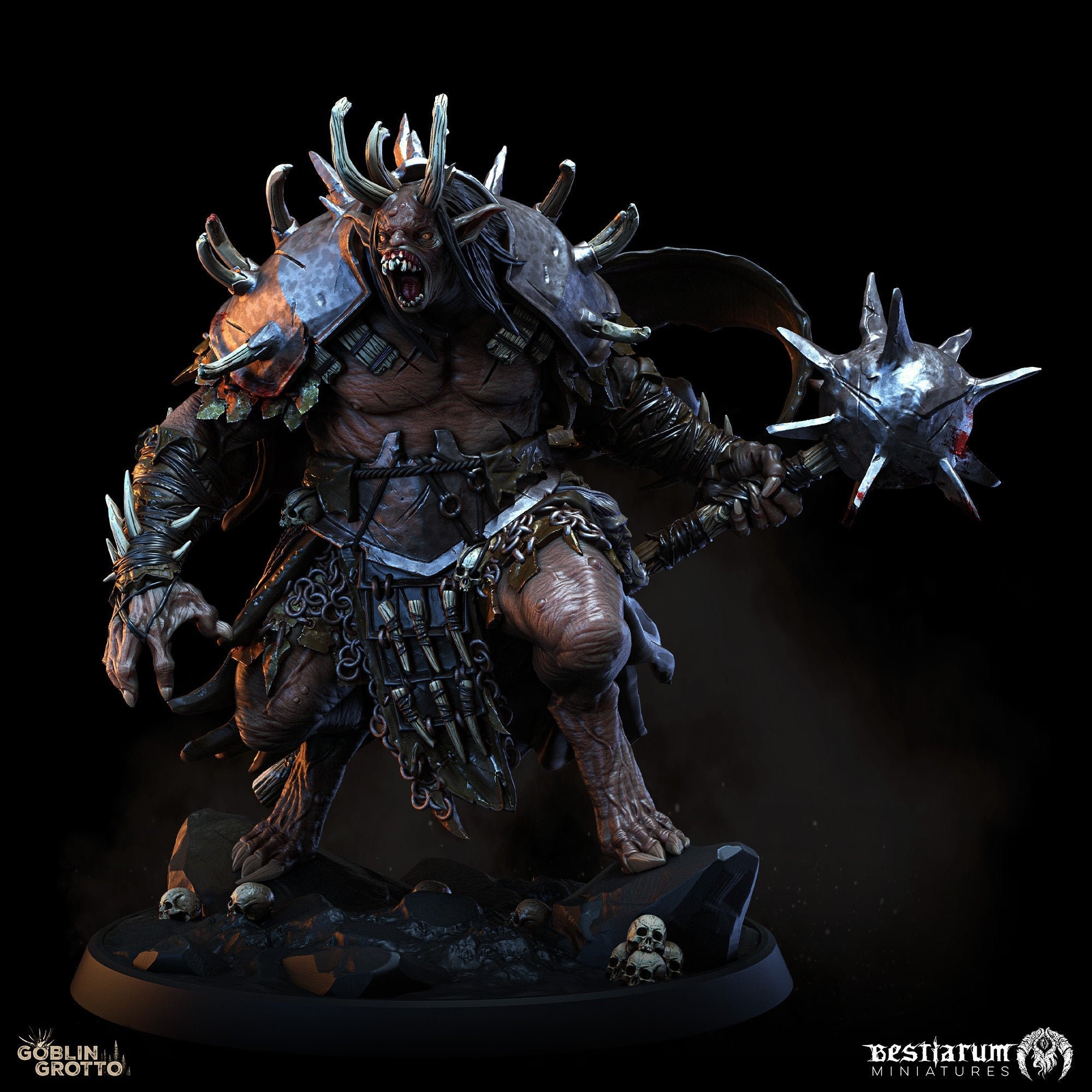 Bugbear Enforcer Goblin Grotto Bestiarum Miniatures D&D - Etsy