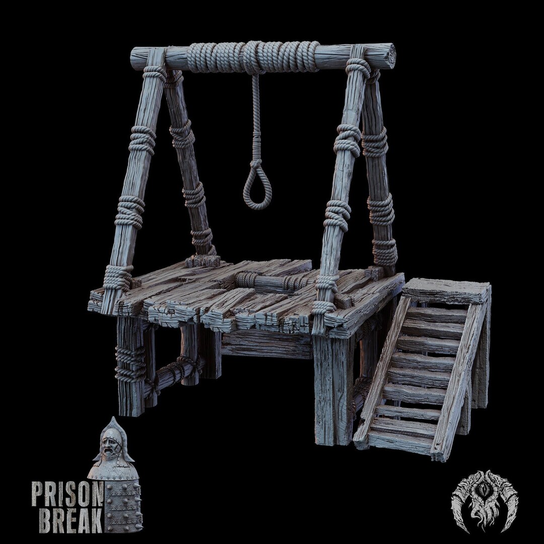 Prison Gallows Prison Break Bestiarum Miniatures D&D - Etsy