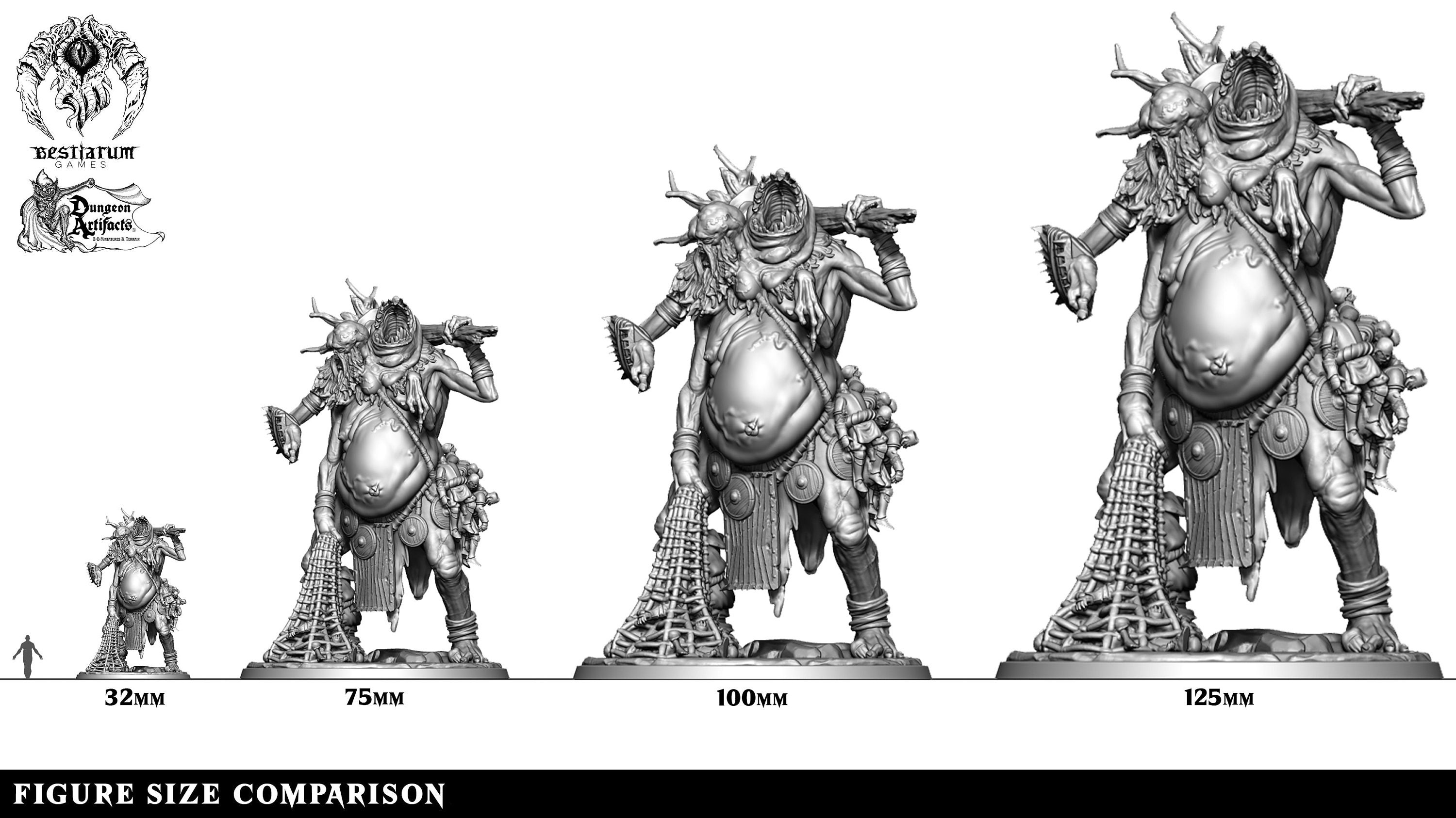 Ettin 1 Accursed Ettin Bestiarum Miniatures D&D Wargaming Dnd - Etsy