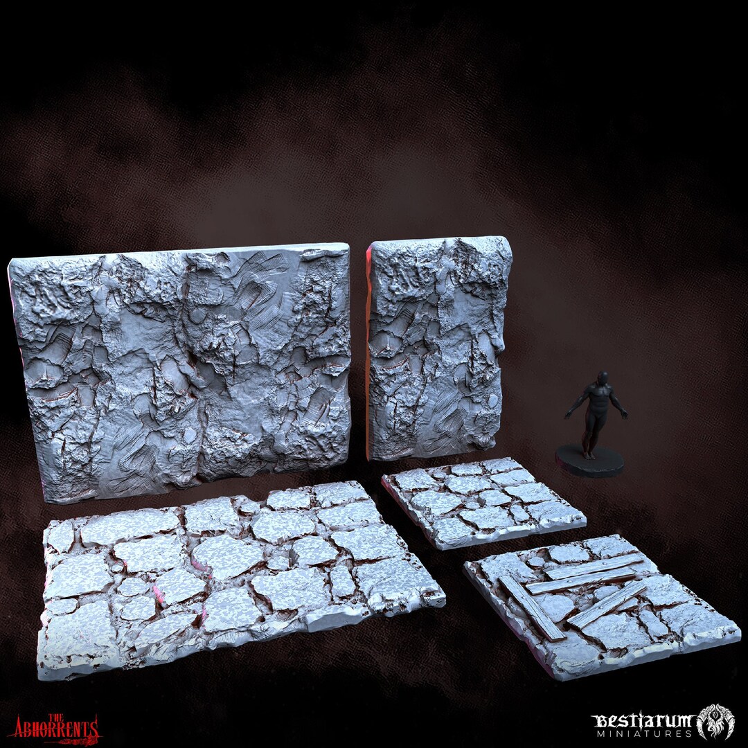 Wall and Floor Tiles | the Abhorrents | Bestiarum | Miniatures D&D ...