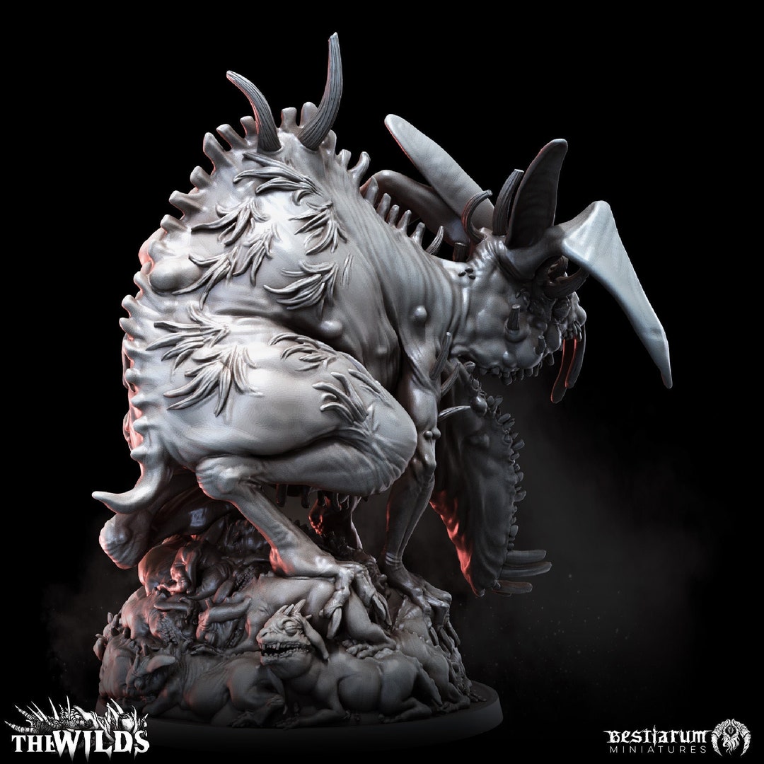 Dire Jackalope the Wilds Bestiarum Miniatures D&D Wargaming Dnd - Etsy