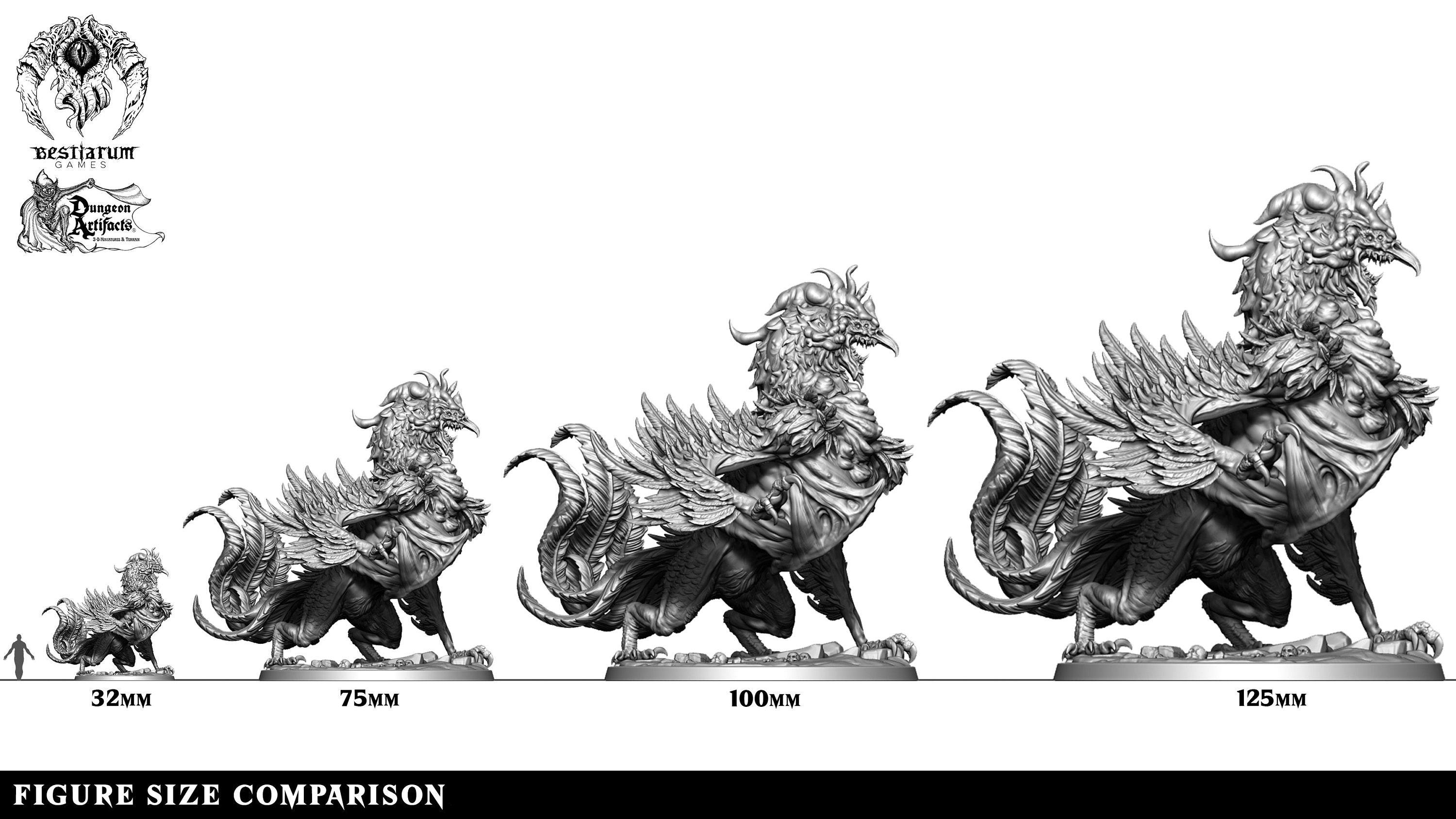 Cockatrice the Wilds Bestiarum Miniatures D&D Wargaming Dnd - Etsy