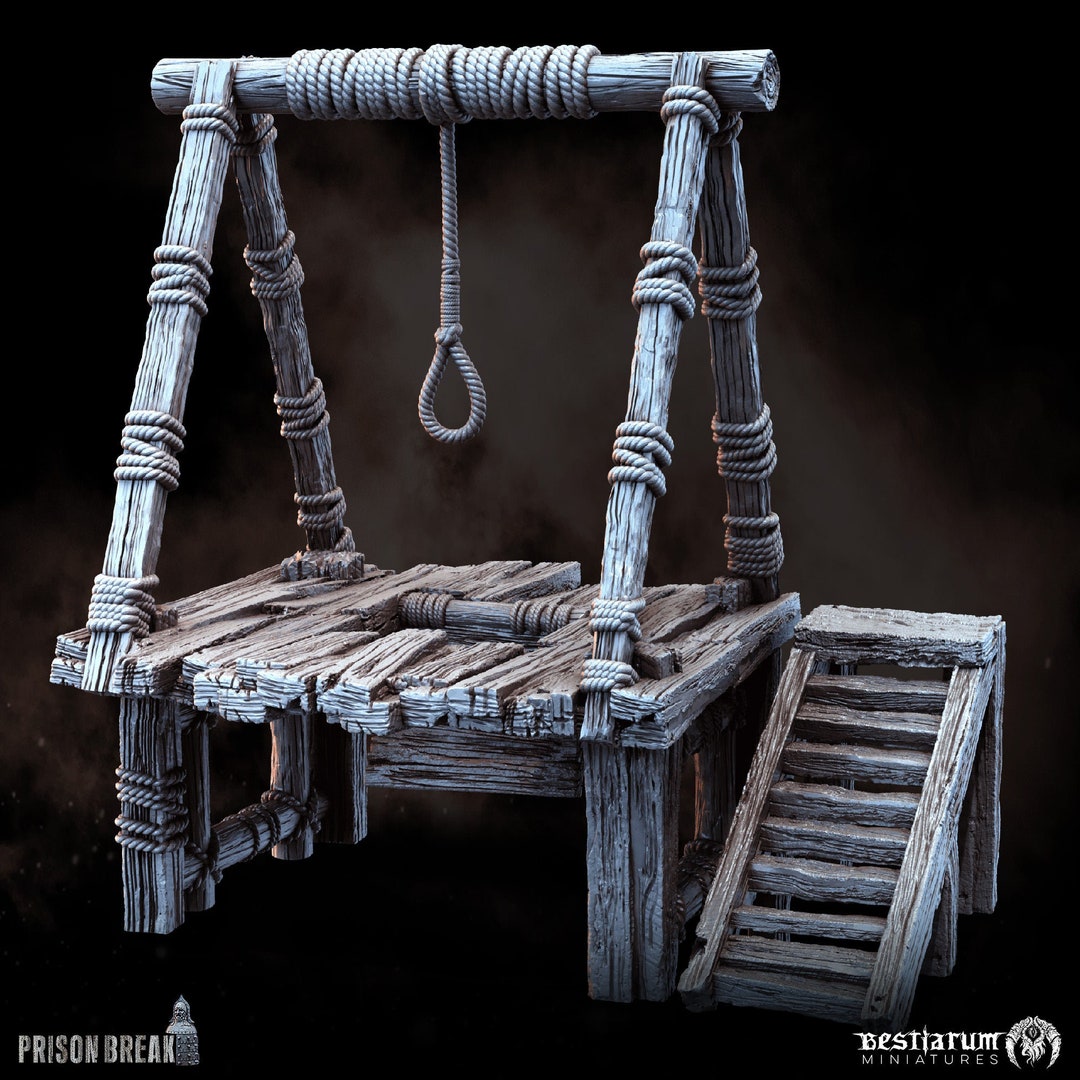 Prison Gallows | Prison Break | Bestiarum | Miniatures D&D Wargaming ...