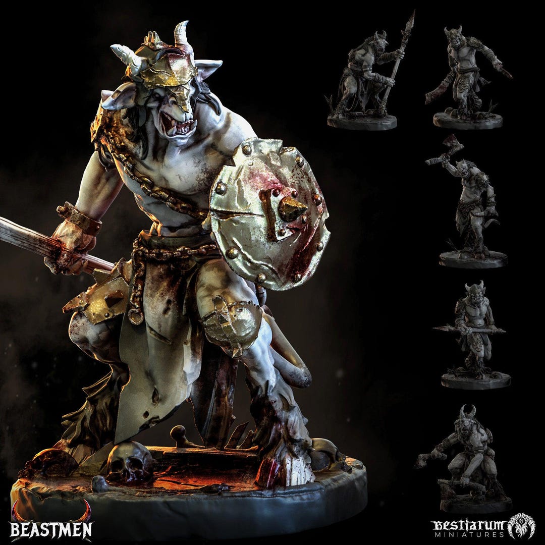 Capra Scouts | Beastmen | Bestiarum | Miniatures D&D Wargaming Dnd - Etsy