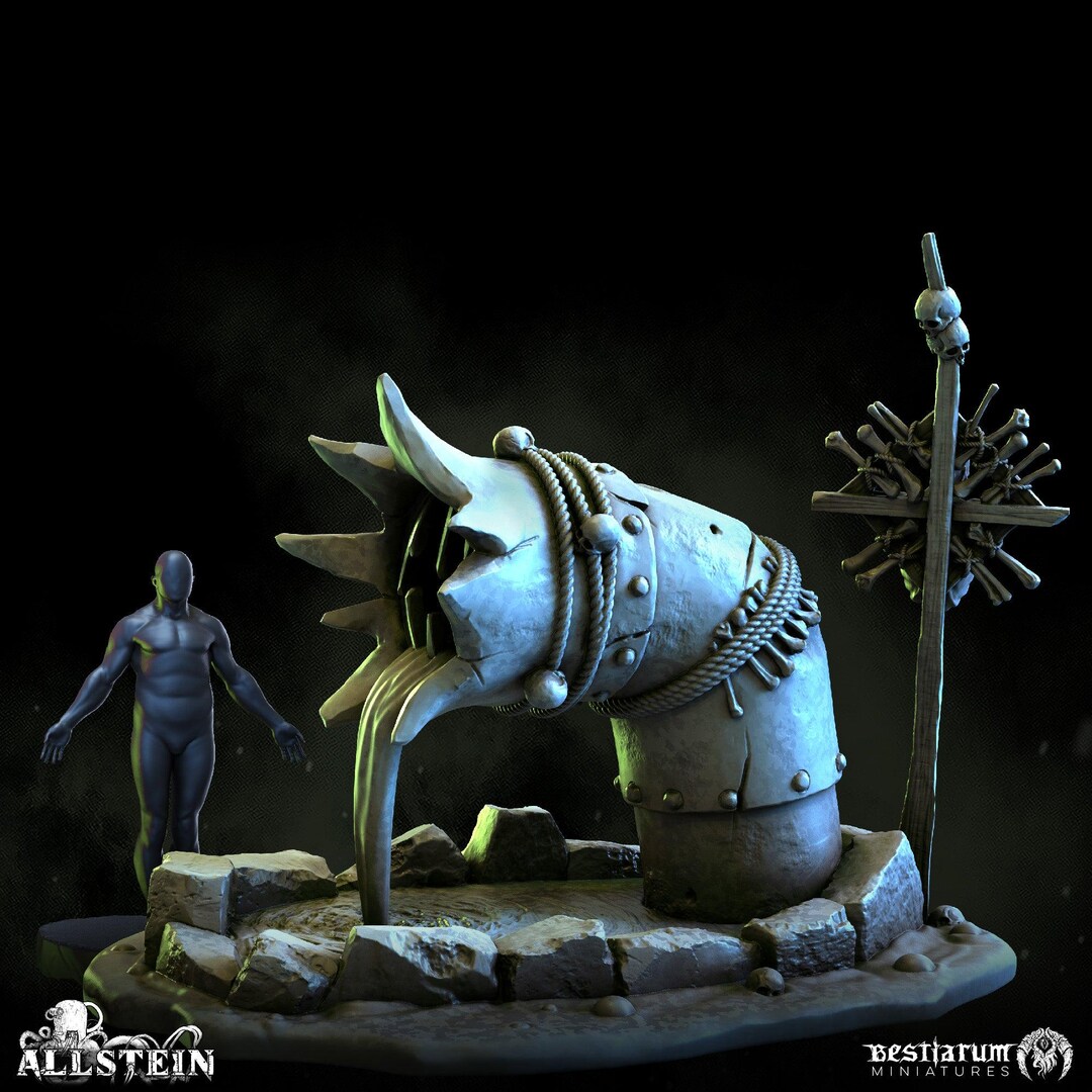 Sacred Scrap Fountain | Scrappers of Allstein | Bestiarum | Miniatures ...