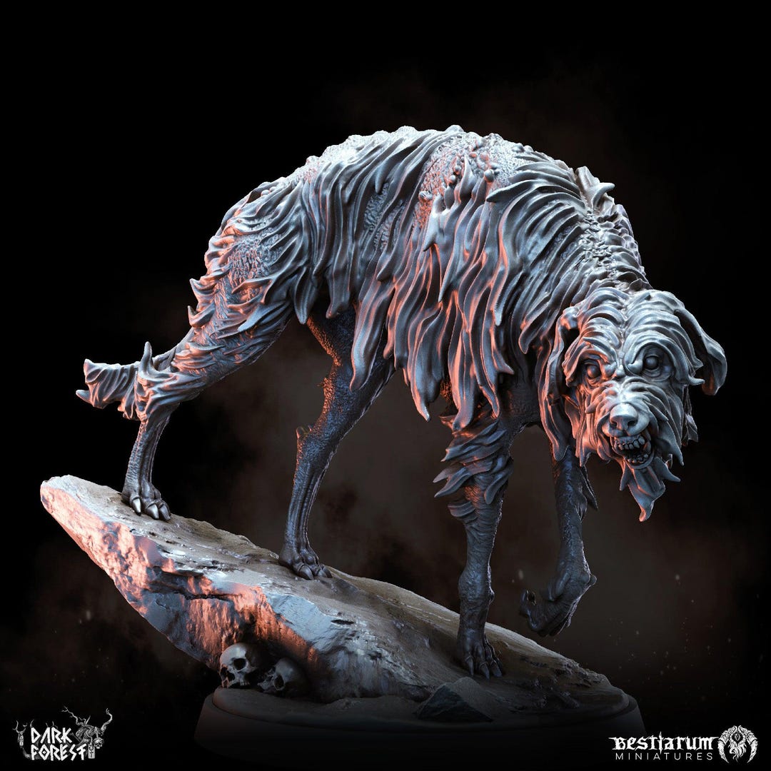 Hunting Hound | Dark Forest | Bestiarum | Miniatures D&D Wargaming Dnd ...