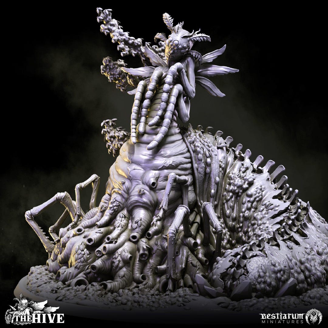 Hive Queen | Bestiarum | Wargaming Dnd Miniatures - Etsy