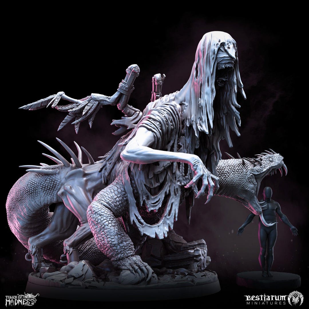 Nightmare Chimera| Bestiarum | Wargaming Dnd Miniatures - Etsy