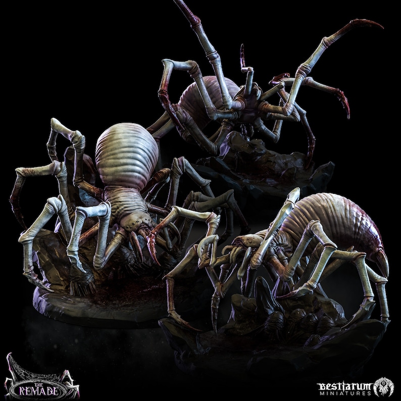 Cave Spiders the Remade Bestiarum Miniatures D&D Wargaming Dnd - Etsy