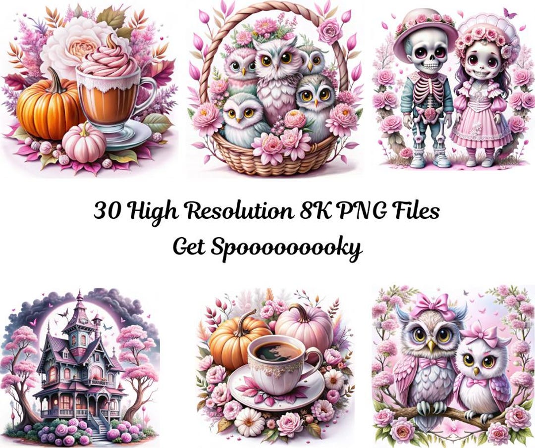 Clipart, Digital, Planner Clipart, Cute Halloween Png, High Quality ...