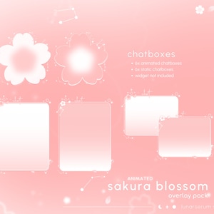ANIMATED Sakura Blossom Overlays Pack | Twitch Youtube Overlays ...