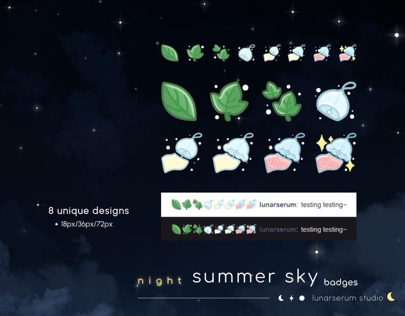 Shoji Skies - Night Stream Badges Twitch, Youtube - Etsy