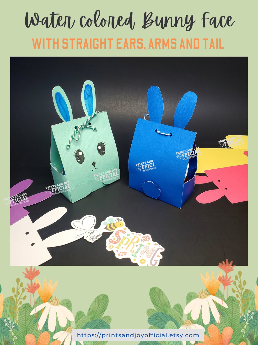 Green Bunny Candy Box, Bunny Themed Treat Boxes, Bunny Treat Box, Bunny ...