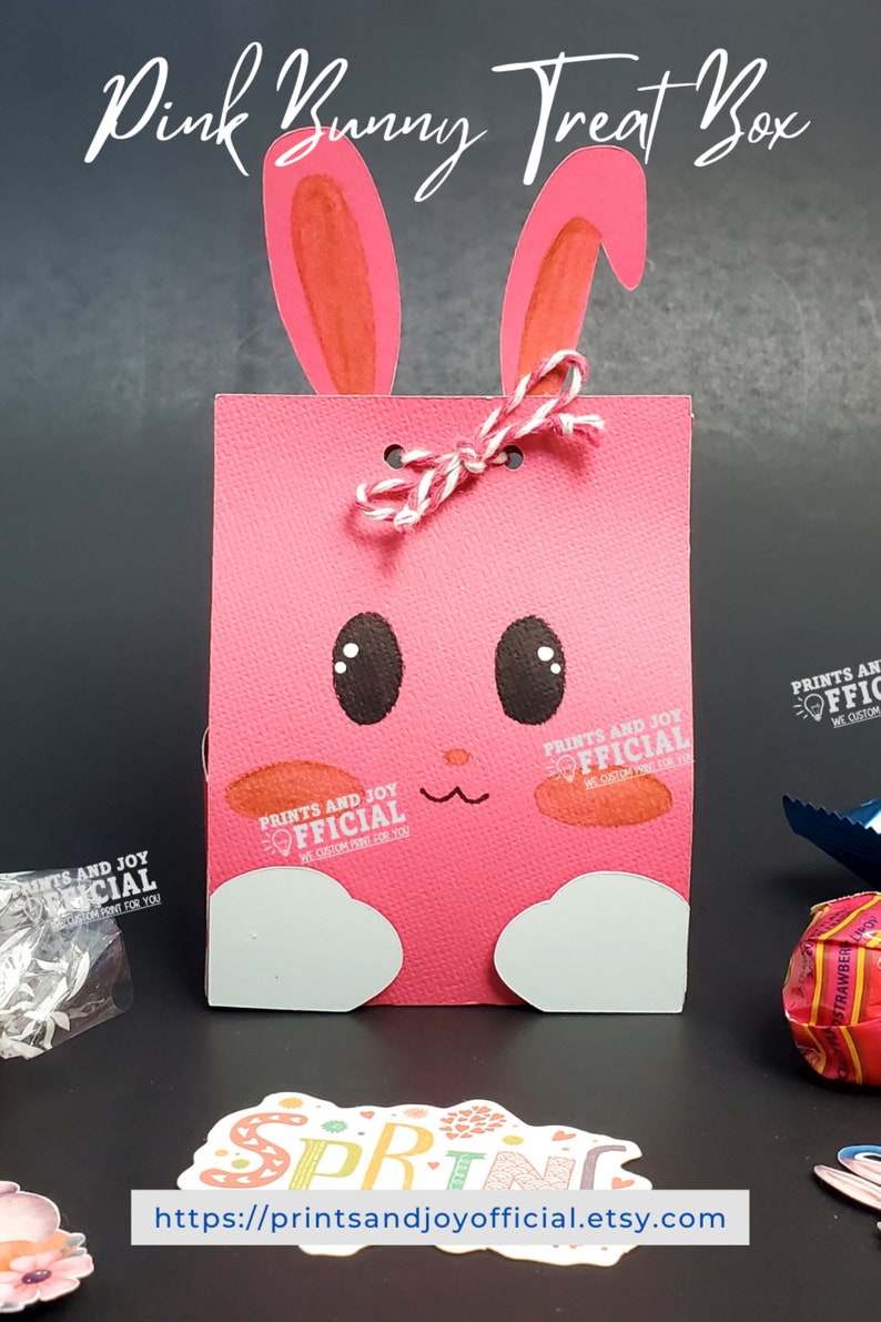 Bunny Candy Box Template Svg, Rabbit Treat Box Svg, Bunny Gift Box Dxf ...