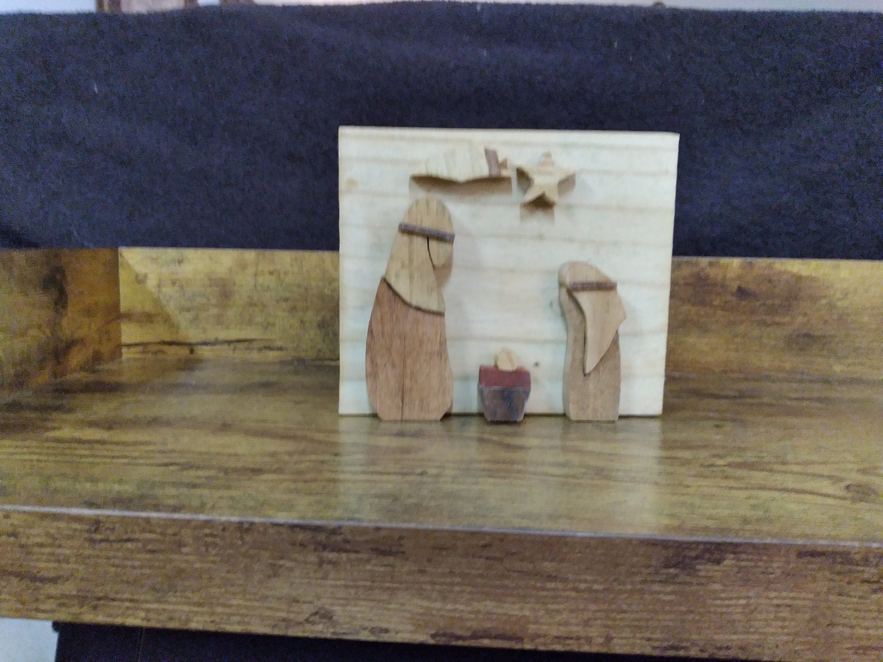 Nativity Plaque W/stand - Etsy