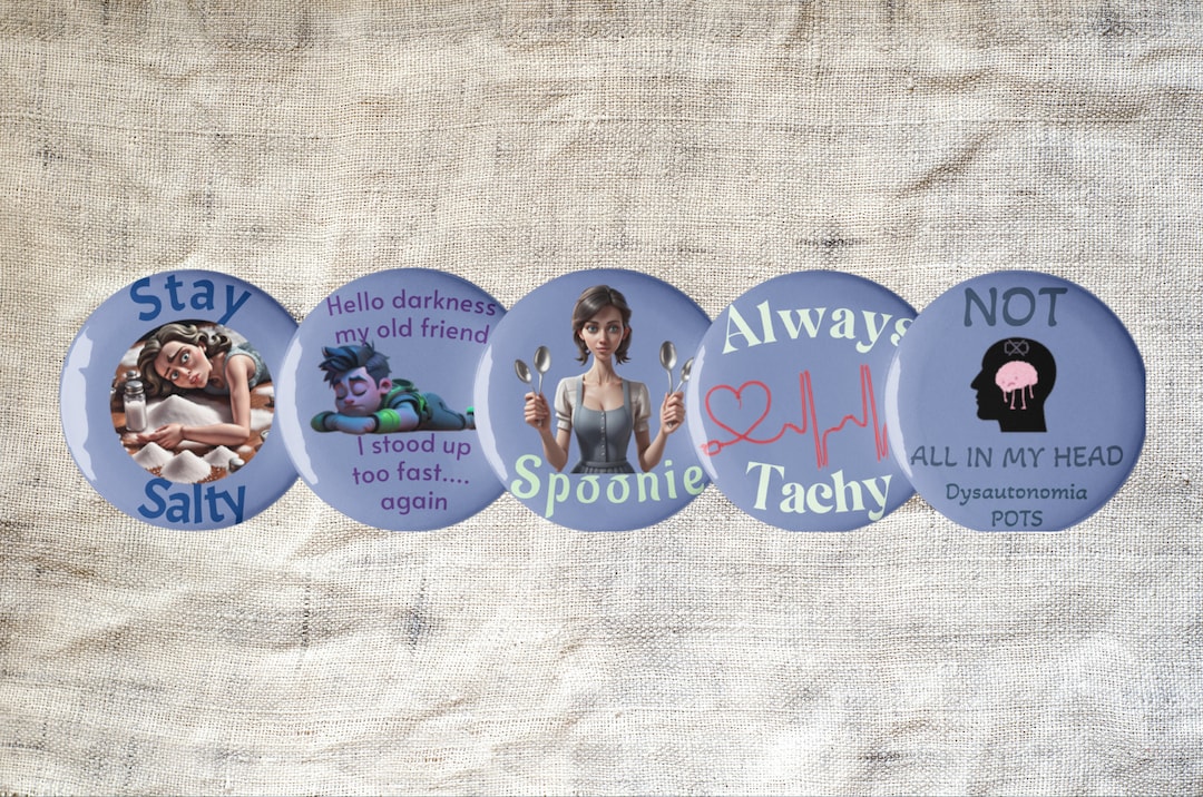 Invisible Illness Pins, Potsie Button Pins, Disability Pins, Self Care ...