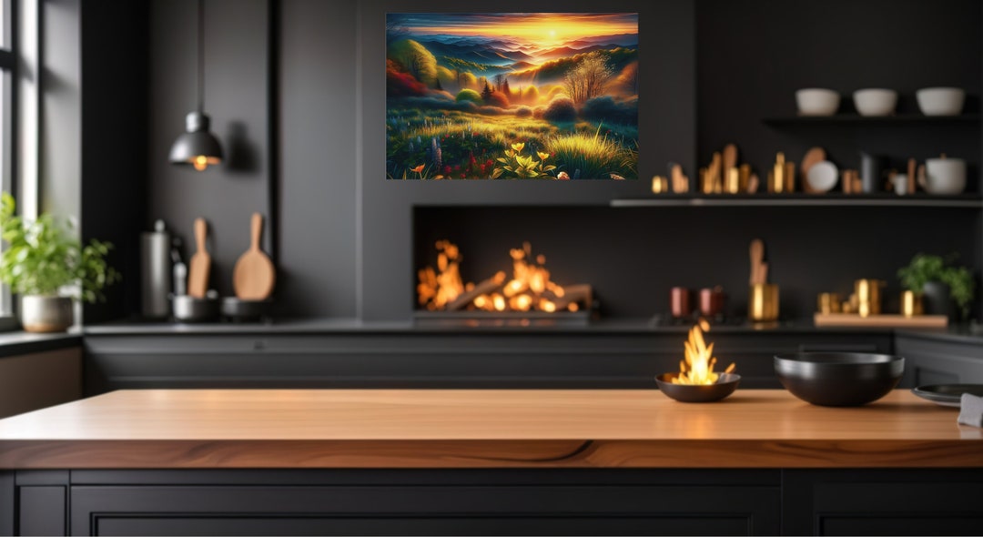 Beautiful Landscape Poster, Gift for Outdoor Lover, Living Room Decor ...