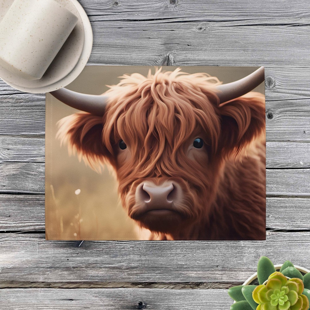Moo-ve Over Boring Adorable Highland Cow Placemats Add Charm - Etsy