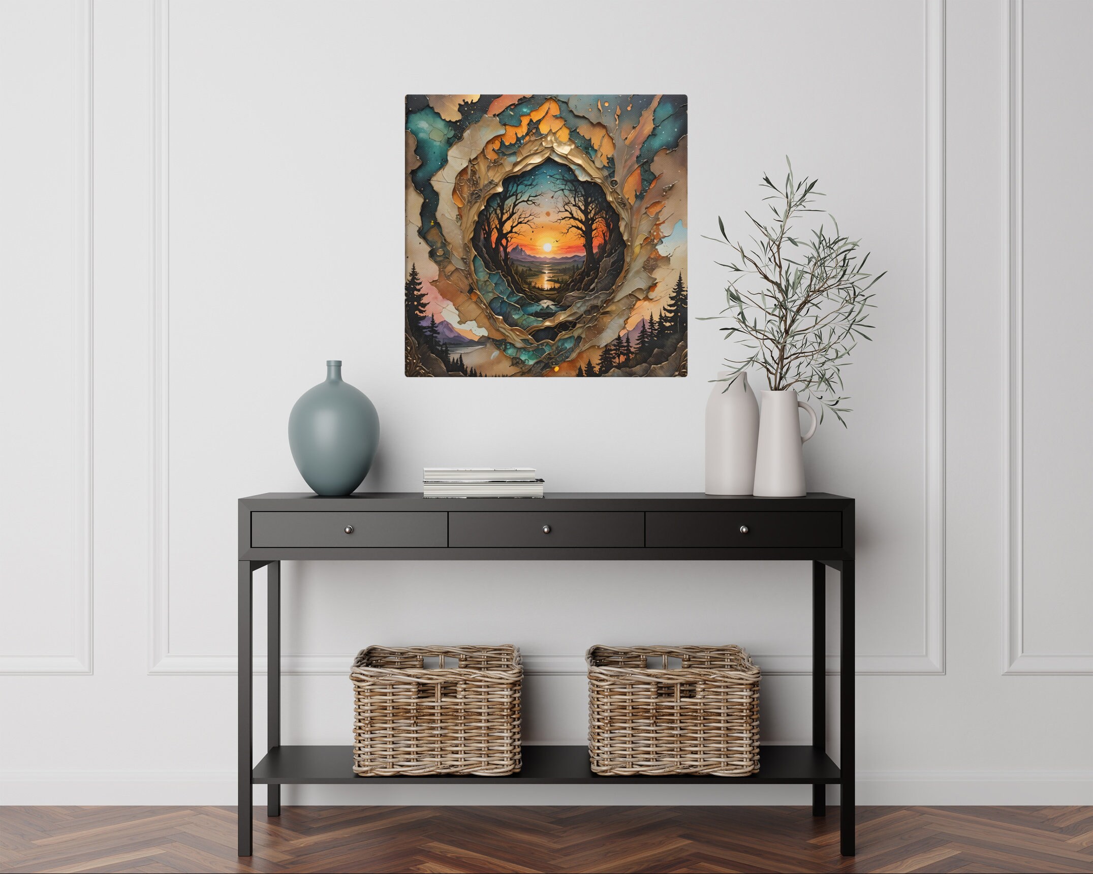 Sunset Poster, Beautiful Wall Art, Nature Scene, Gift for Her, Magical ...