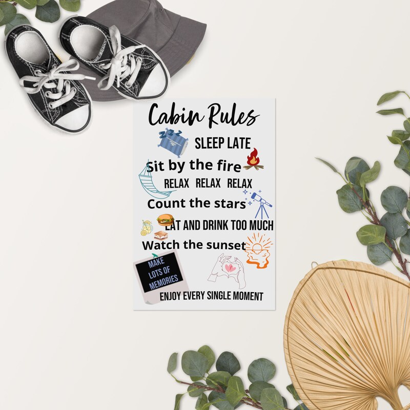 Cabin Rules - Etsy