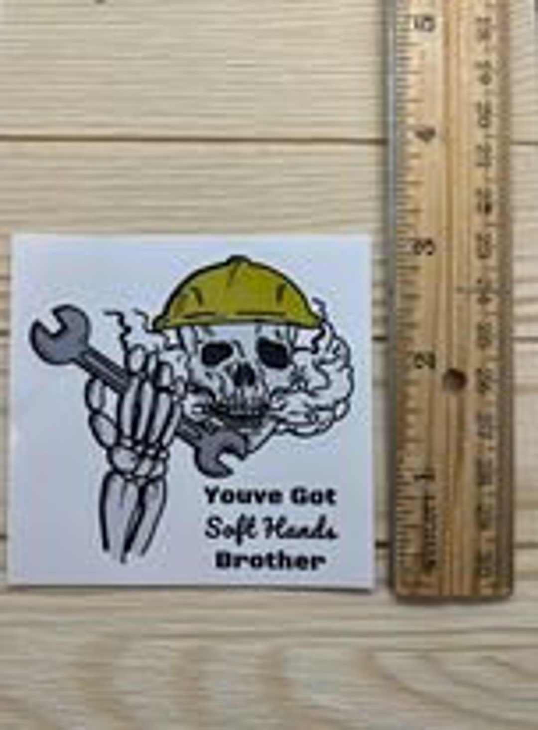 Blue Collar, Working Class Vinyl Sticker, Support the Trades, Skull ...