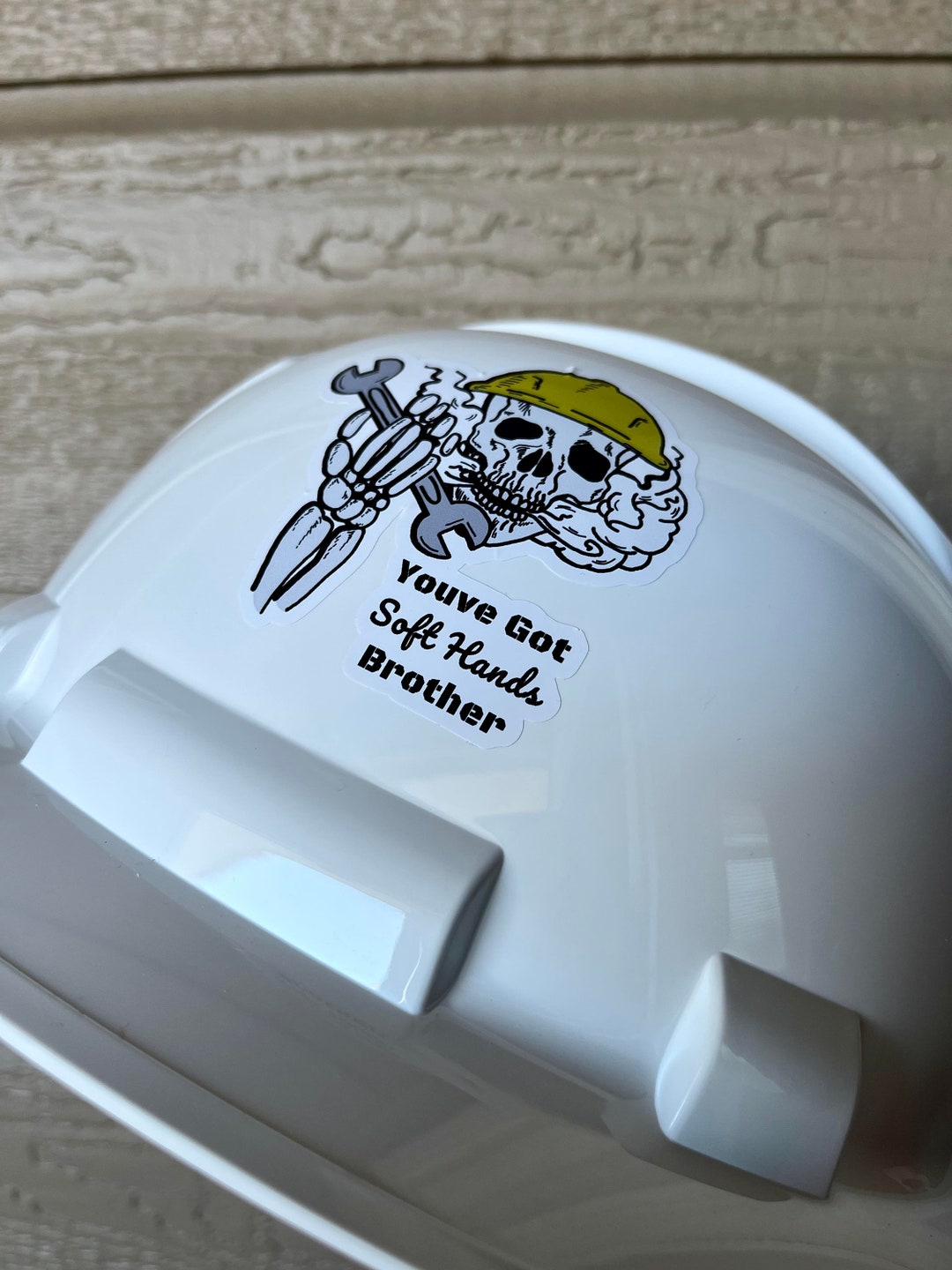 Blue Collar, Working Class Vinyl Sticker, Support the Trades, Skull ...